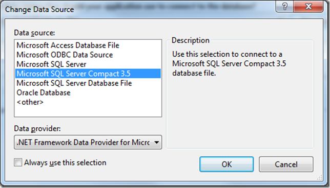 Bytes Matters: How to create SQL CE database Part -V